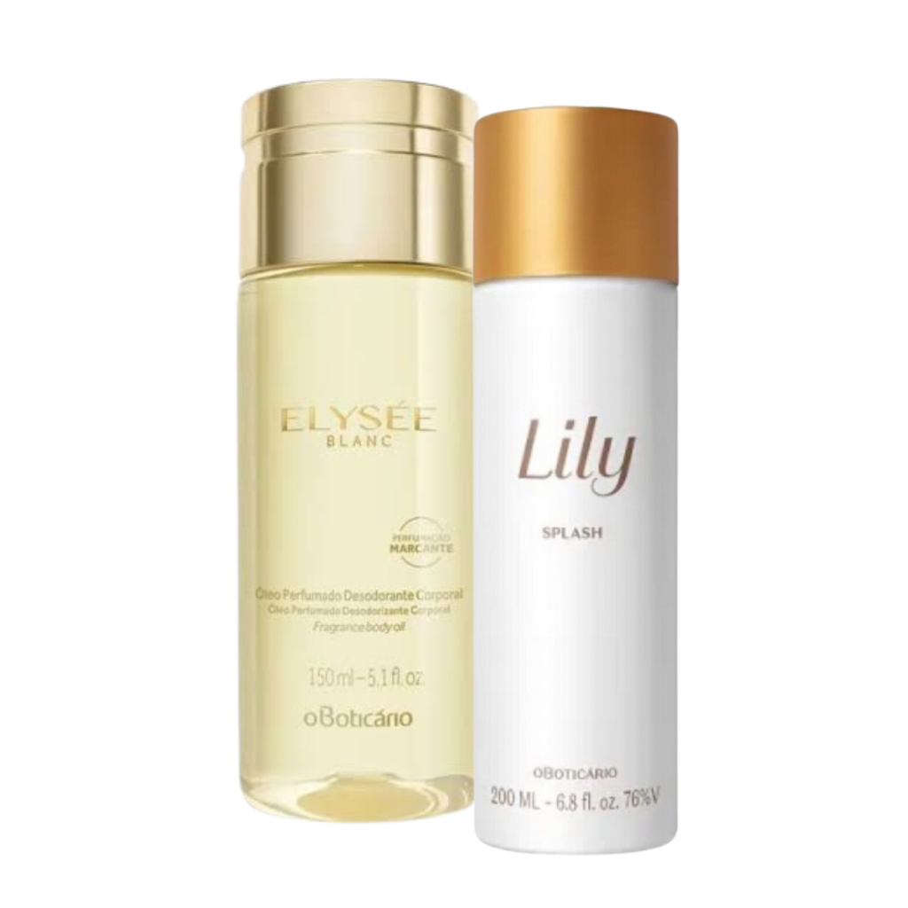 Kit Body Splash Lily e Elysee 200ml - Tradicional | Shopee Brasil