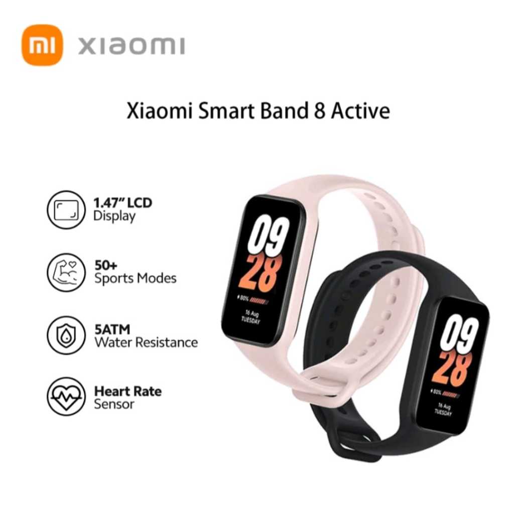 Xiaomi Mi Band 8 Active Display 1,47 polegadas Smartband Versão Global Original | Shopee Brasil