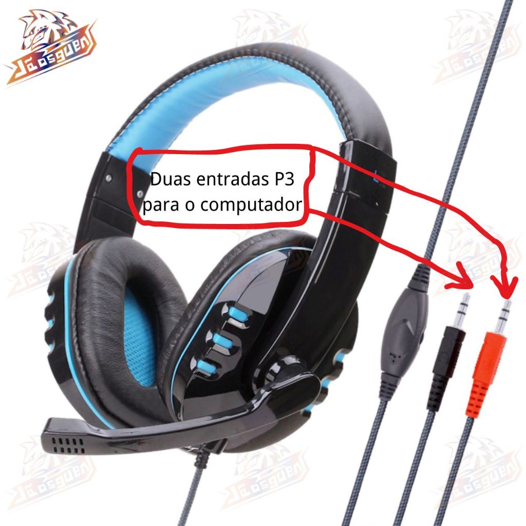Headset Fone Gamer de ouvido com microfone Para PC Computador Celular, Headphone Q8 | Shopee Brasil