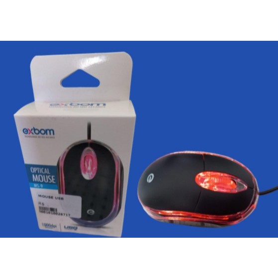 Mouse, optico com fio, entrada USB | Shopee Brasil