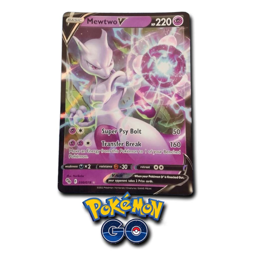 Mewtwo-V Carta de Pokémon tcg Ultra rara Pokemon Go 2022 NM Inglês ...