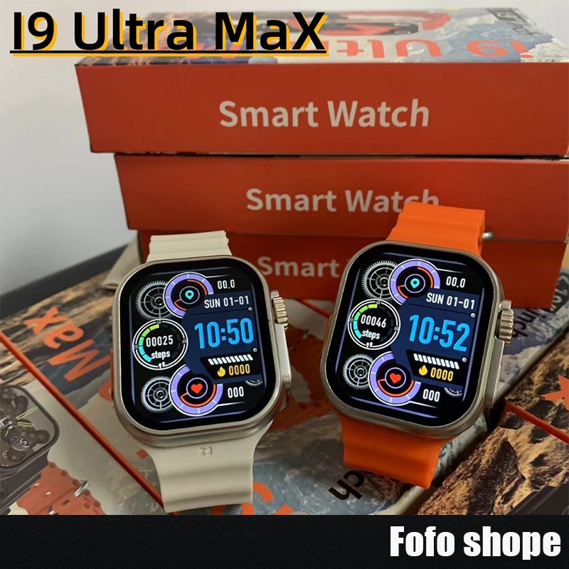 Relógio inteligente I9 Ultra Max com tela HD 2.19 Smartwatch bluetooth carregador sem fio ...