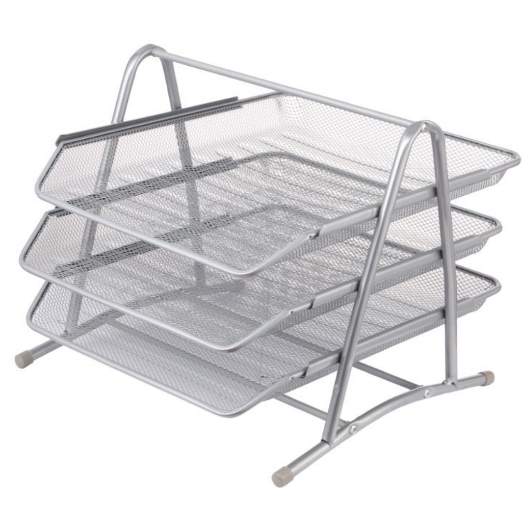 Organizador De Mesa Brinox Bandeja Porta Documentos Papel Escritório ...