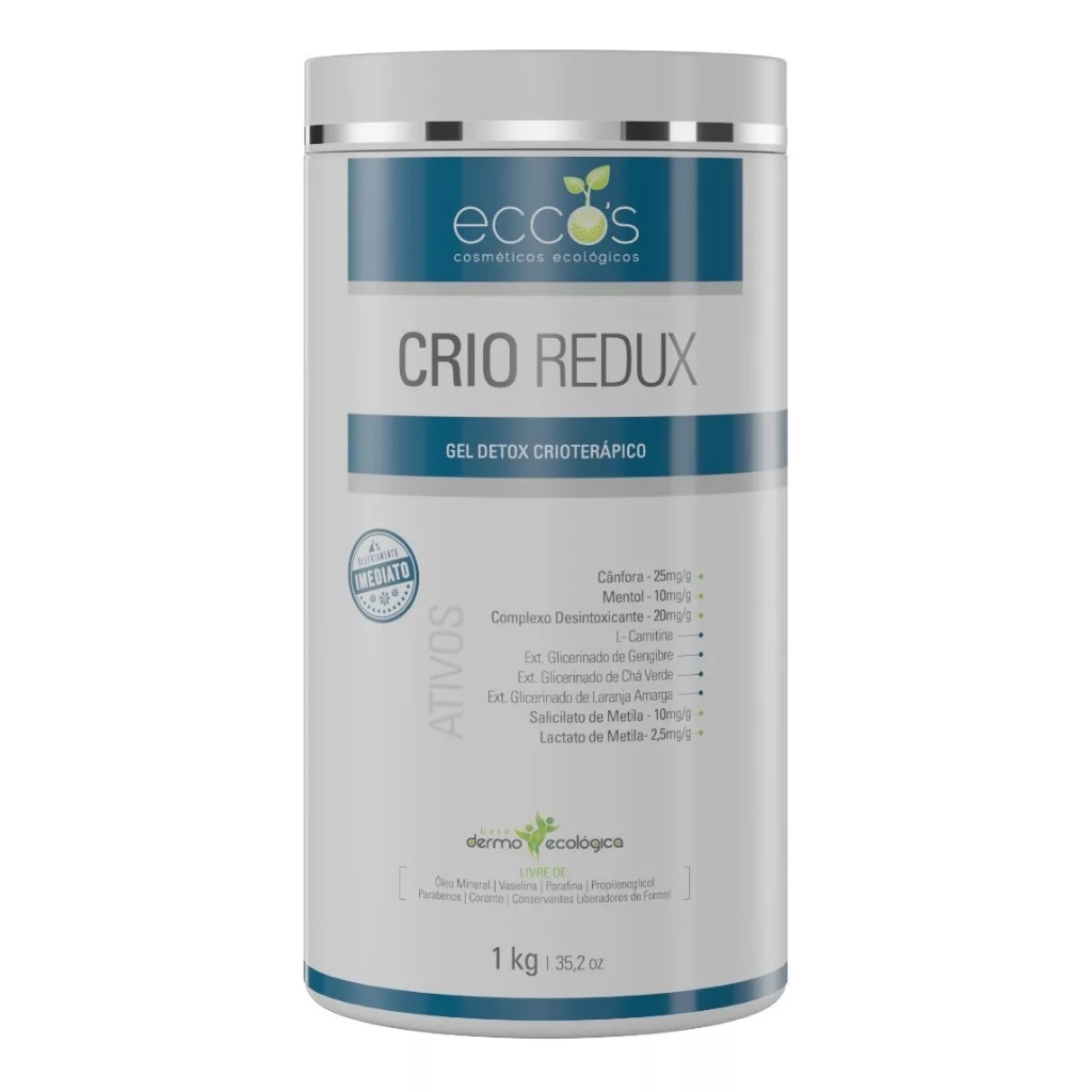 Crio Redux Gel Crioterápico Redutor de Medidas 1kg - Eccos | Shopee Brasil