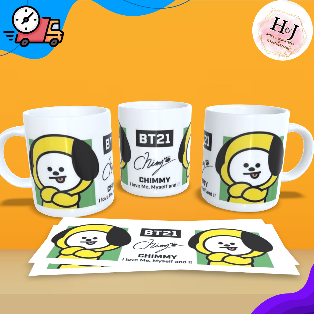 Caneca do BTS - BT21 | Shopee Brasil
