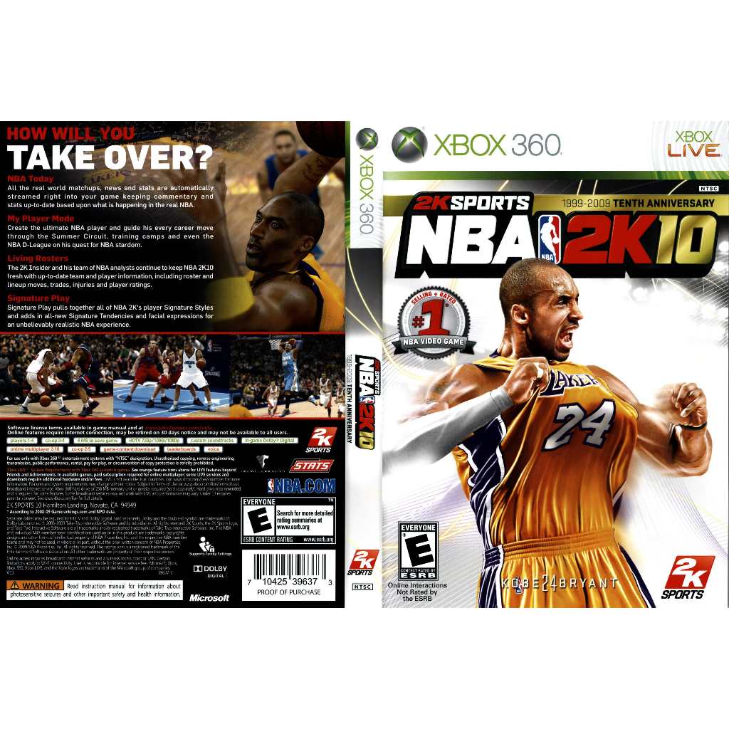 NBA 2K10 P XBOX360 LTU LT JTAG RGH Shopee Brasil