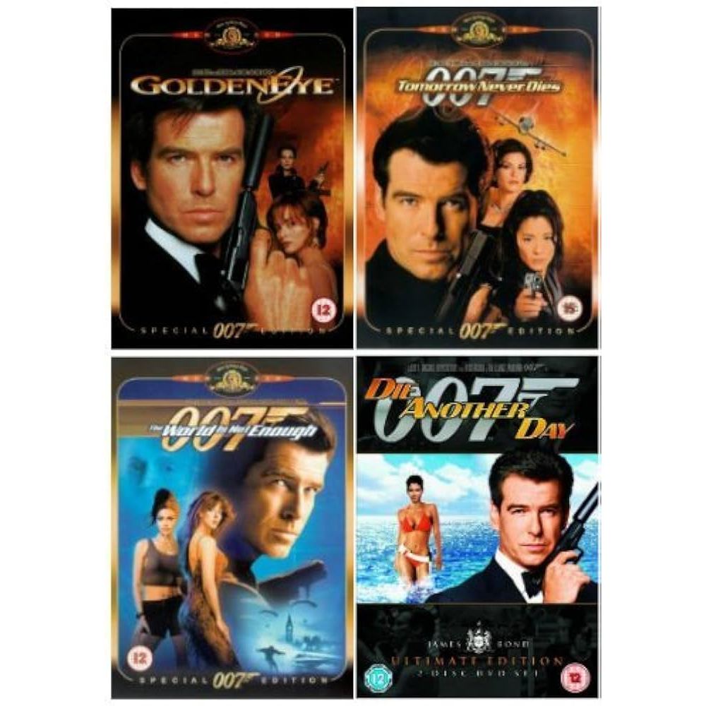 Coleção DVD Todos os 4 Filmes do 007 Pierce Brosnan [LEIA A DESCRIÇÃO ...