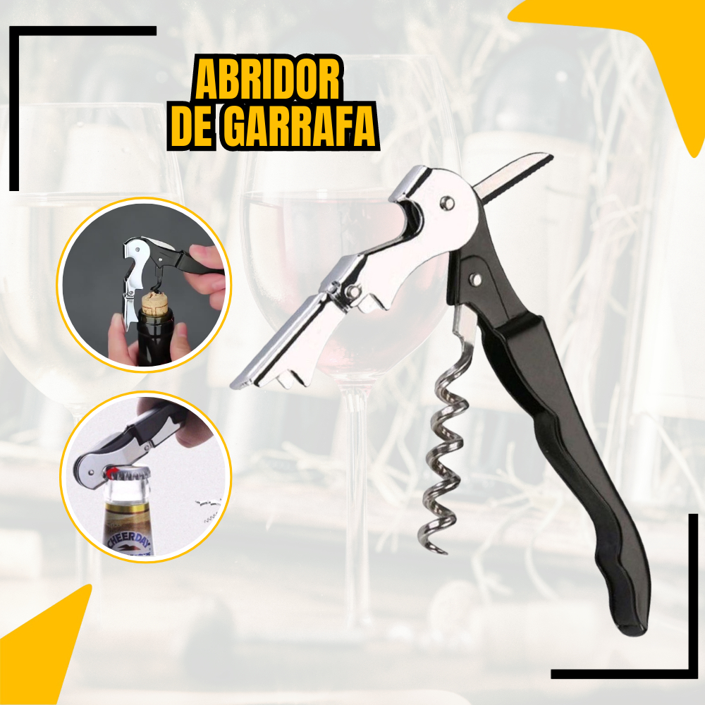Abridor De Vinho Clink Articulado Prático E Compacto | Shopee Brasil