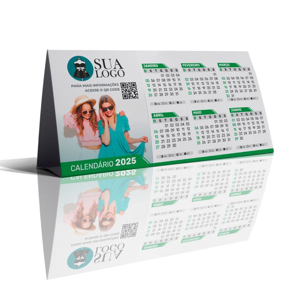 Calendário Triangular de Mesa 50 Peças Personalizado | Shopee Brasil