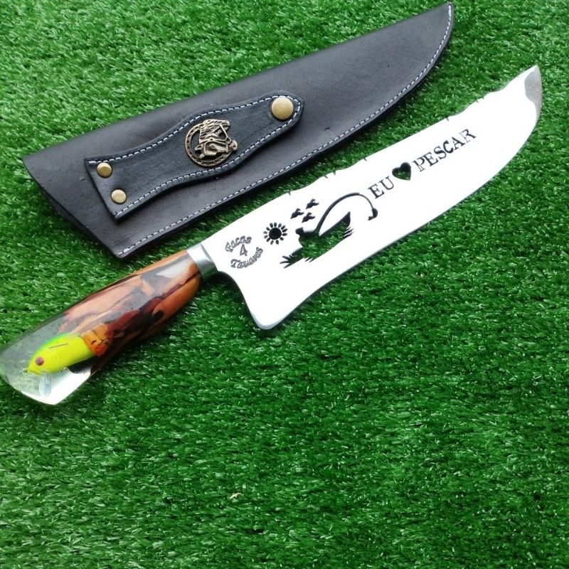 Faca picanheira Amo Pescaria 4mm | Shopee Brasil