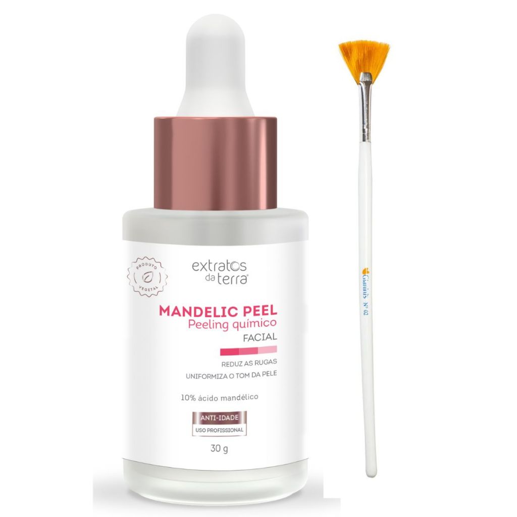 Peeling Facial Mandelic Peel Clareador Extratos Da Terra | Shopee Brasil