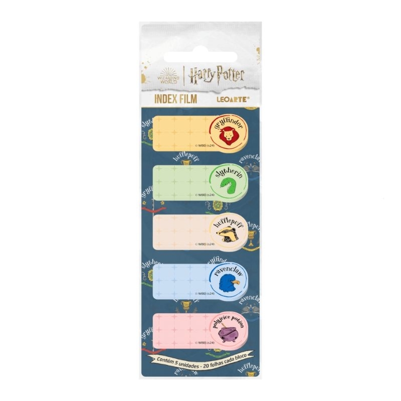 Notas adesivas index Harry Potter com 5 blocos | Shopee Brasil