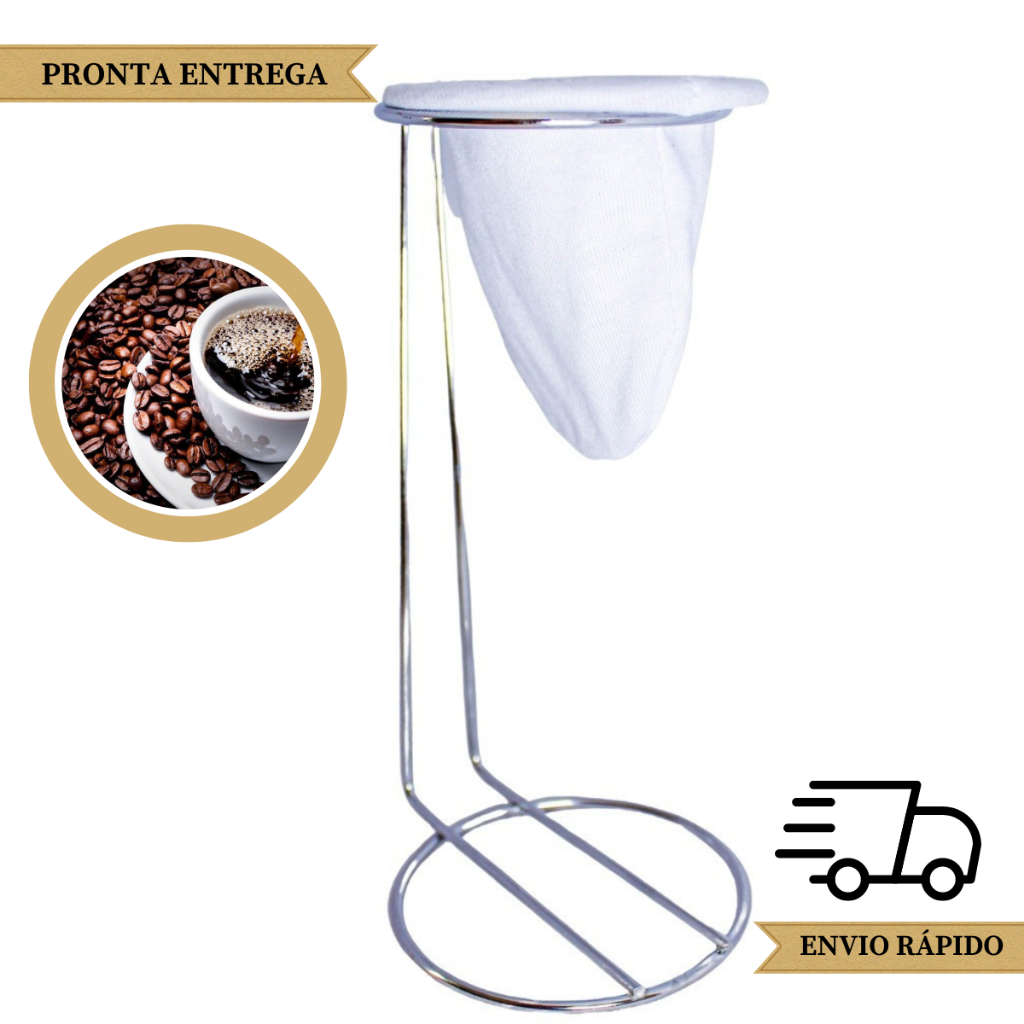 Mini Coador De Café Com Suporte Coador Individual Filtro De Pano ...