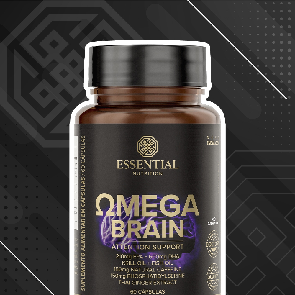 Omega Brain (60 Cápsulas) Essential Nutrition | Shopee Brasil