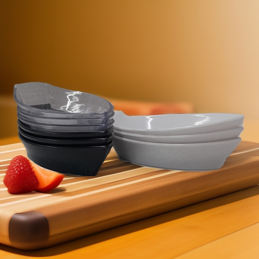 Kit C/3 Mini Travessa Finge Food Barquinha 12cm Gourmet Ref:1865 ...