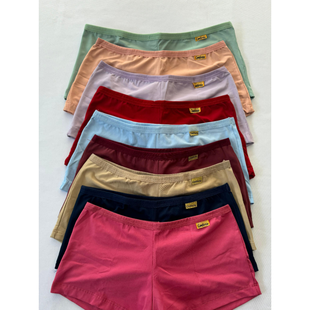 Kit 6 CALCINHA BOXER Feminina Shortinho Não Marca Sexy Cueca Feminina | Shopee Brasil