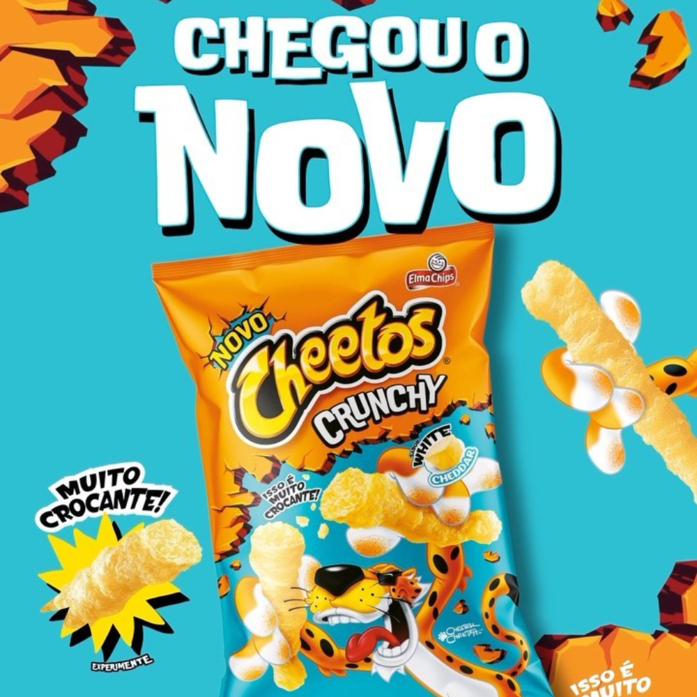 Salgadinho Cheetos Crunchy Sabor White Cheddar 78g | Shopee Brasil
