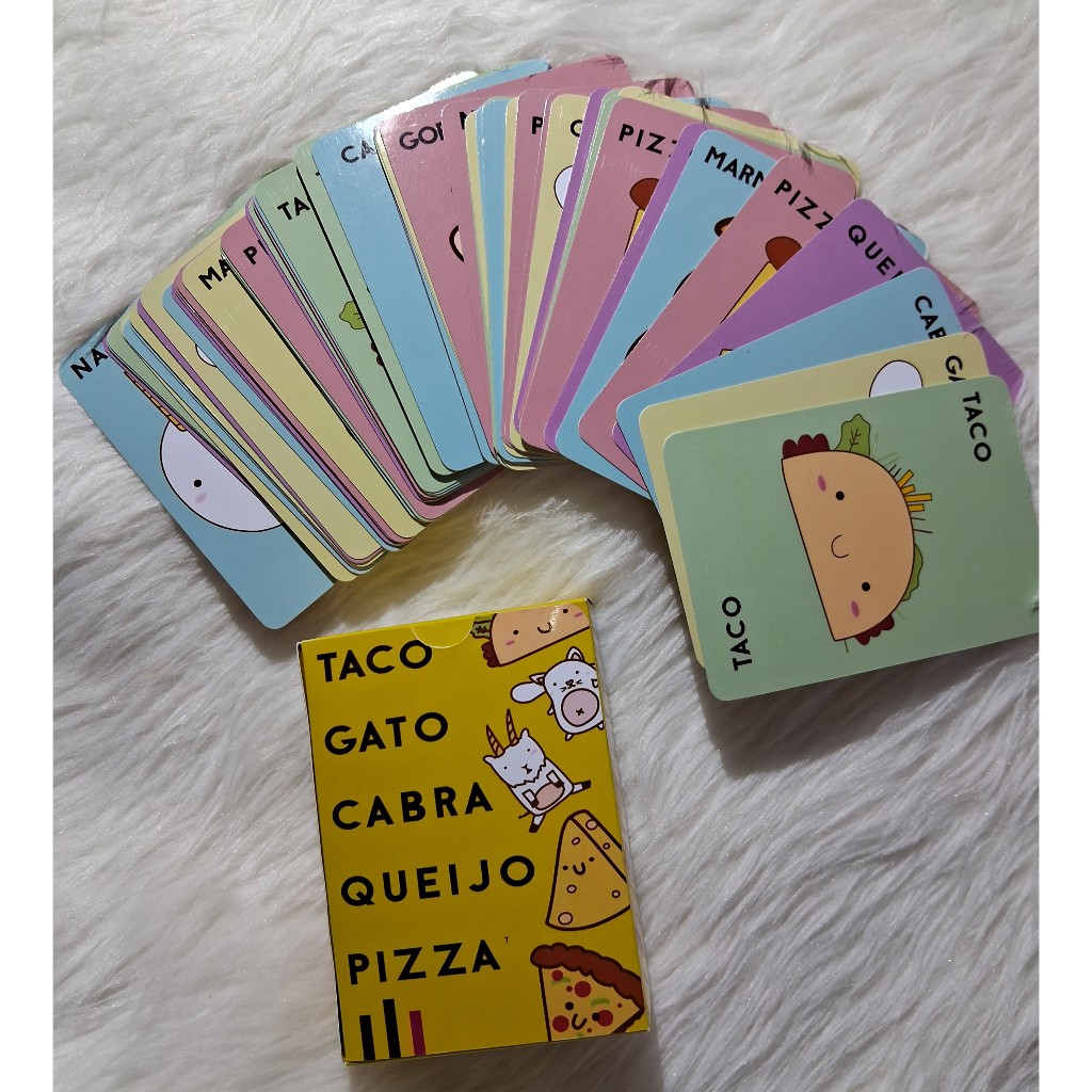 Taco Gato Cabra Queijo e Pizza - jogo impresso | Shopee Brasil