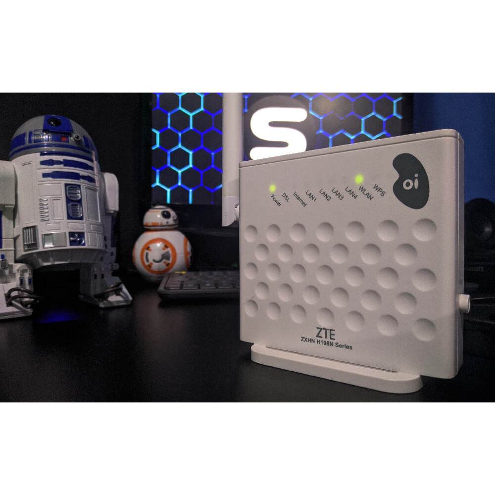 Modem Roteador Wifi ZTE H108n OI N300 ADSL2+ Router [SEMINOVO] | Shopee ...