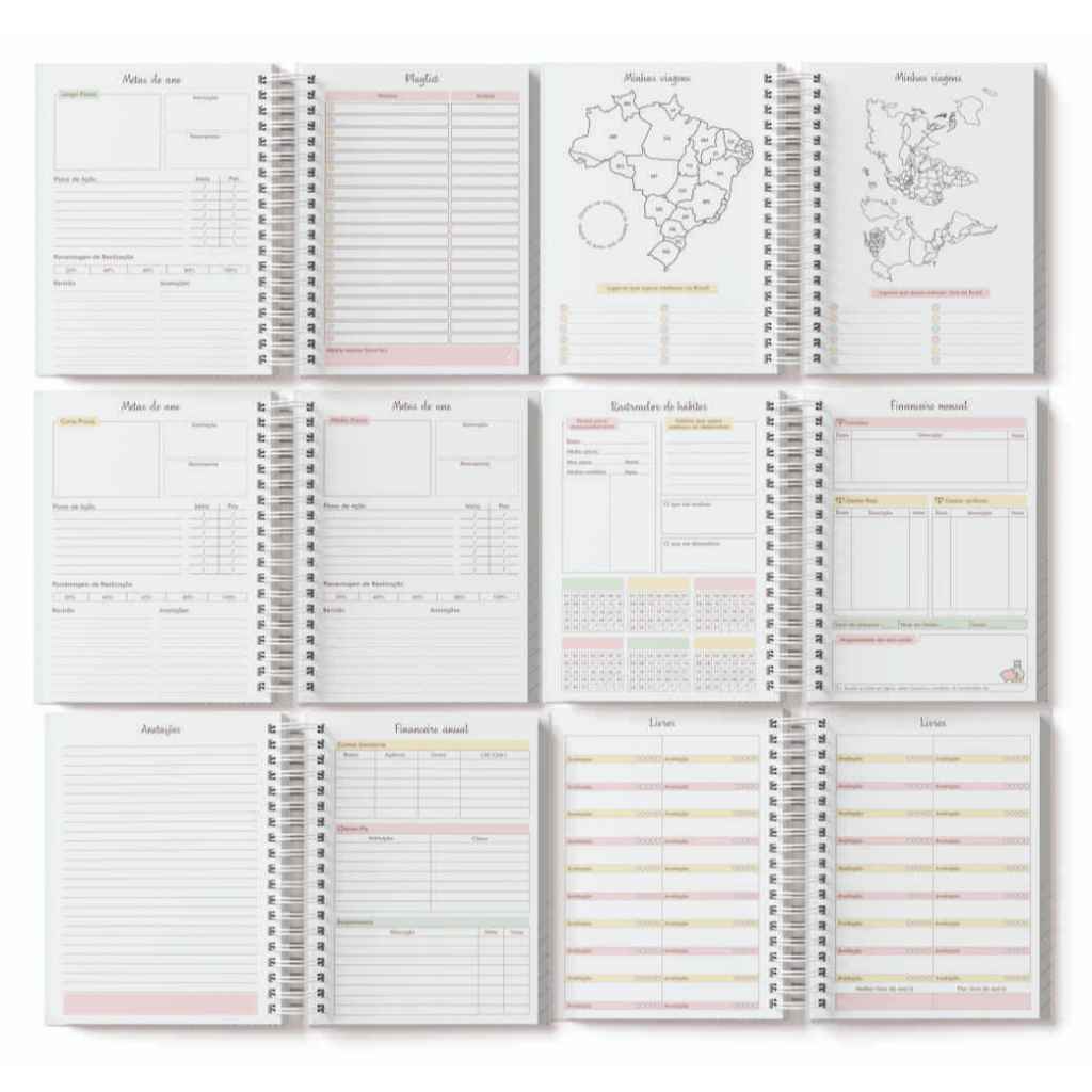 Planner 2025 - Personalizado COM NOME | Shopee Brasil