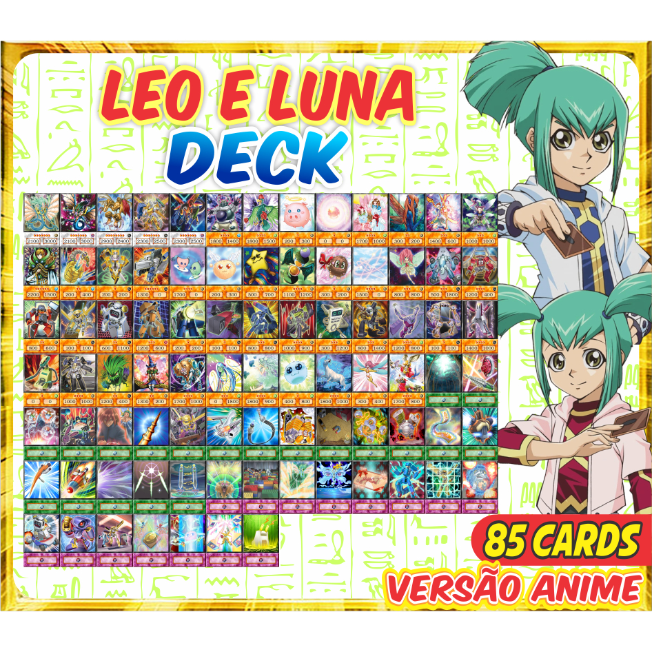 Leo Luna Deck Anime (80 Cards) Yugioh 5ds | Shopee Brasil