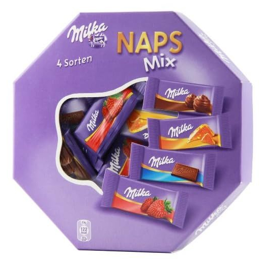 Chocolate Milka Naps Mix 138g | Shopee Brasil
