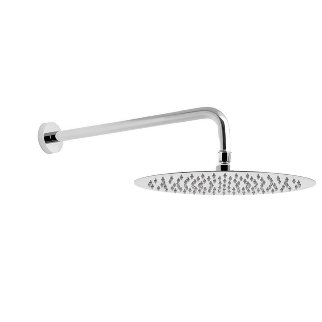 Ducha Chuveiro Redondo Cromado Prata 20x20 Metal Inoxidável Chuveiro ...