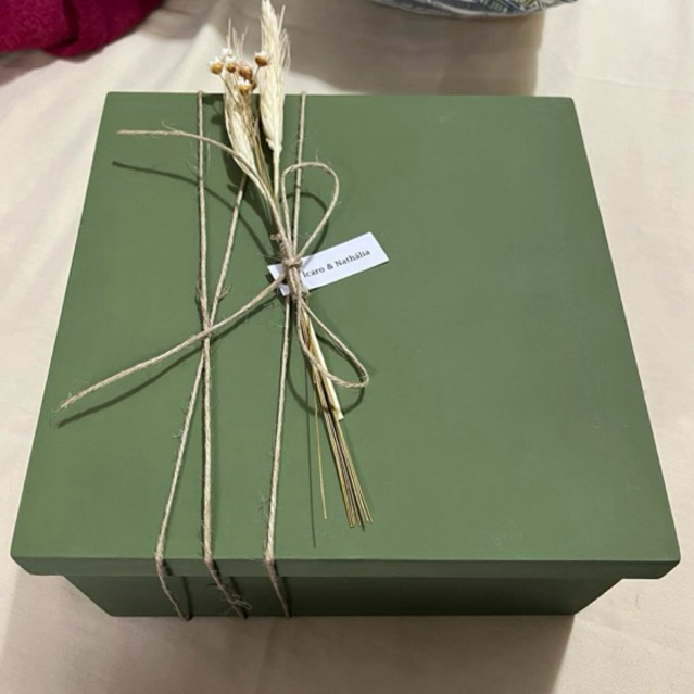 Caixa MDF Padrinhos de Casamento Verde Oliva | Shopee Brasil