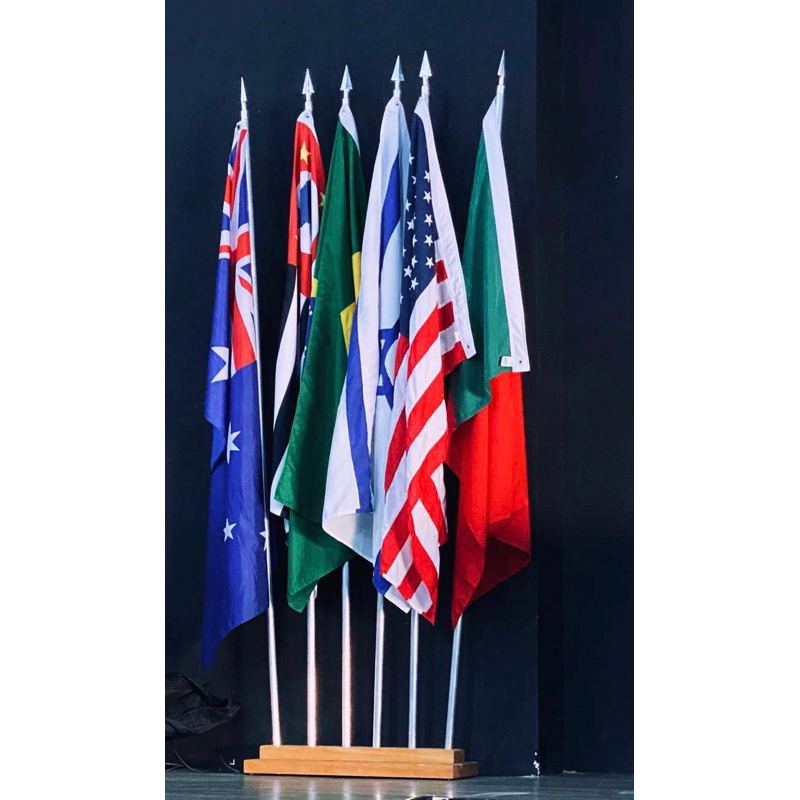 Porta Bandeiras Base Forte - Suporte + 6 mastros | Shopee Brasil