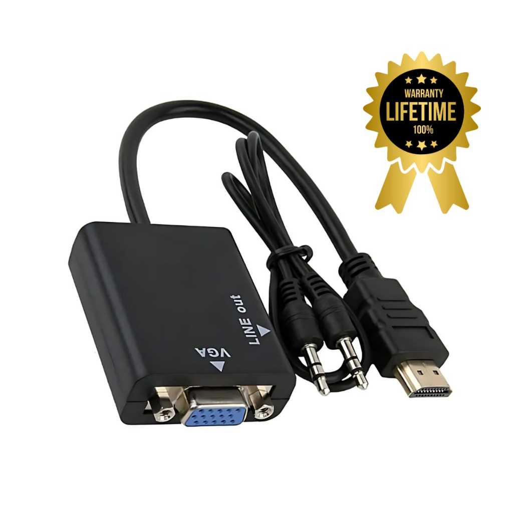 Adaptador Hdmi Para Vga Hd Conversion Cable | Shopee Brasil