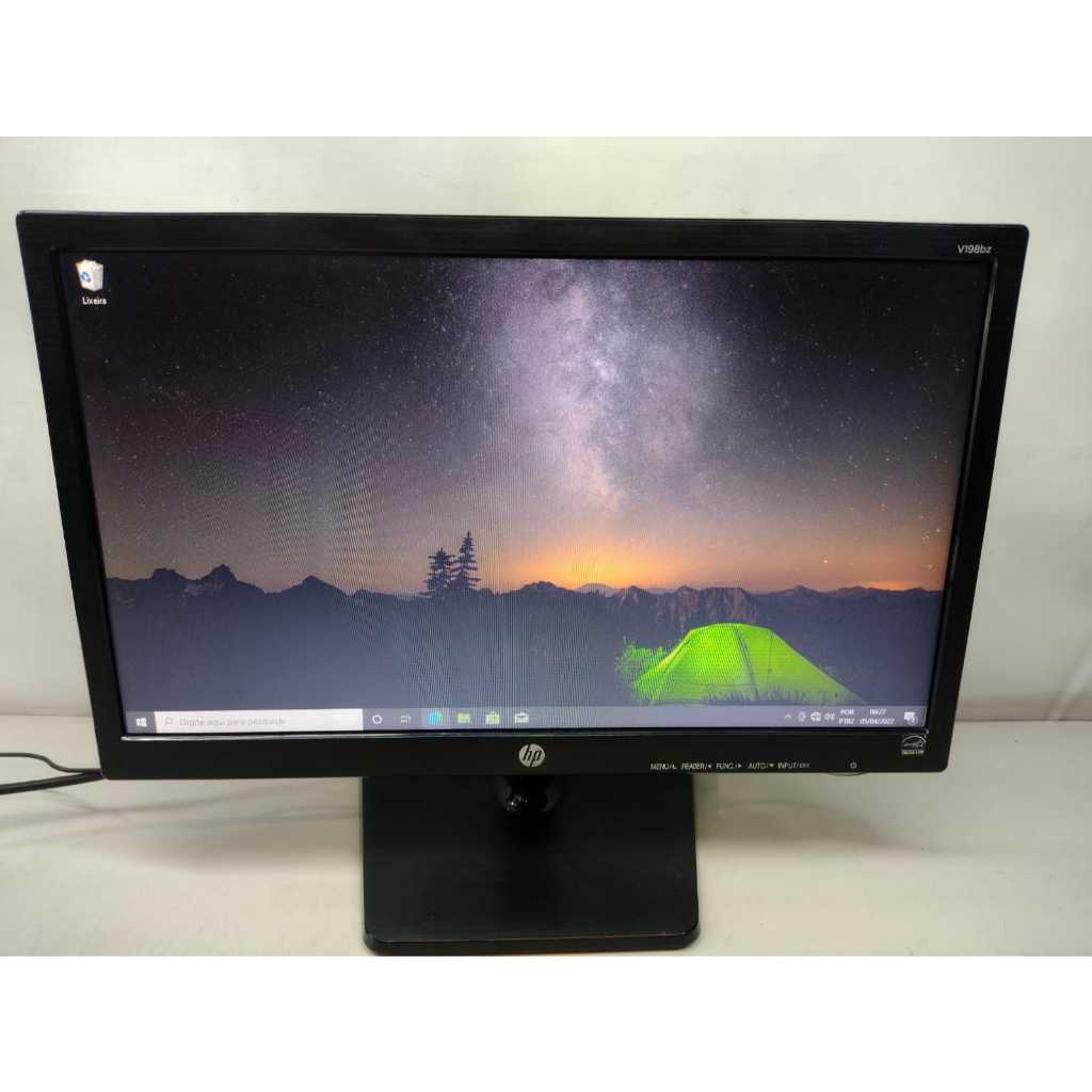 Monitor Hp Led 18.5 Polegadas Widescreen V198bz Sem Fonte | Shopee Brasil