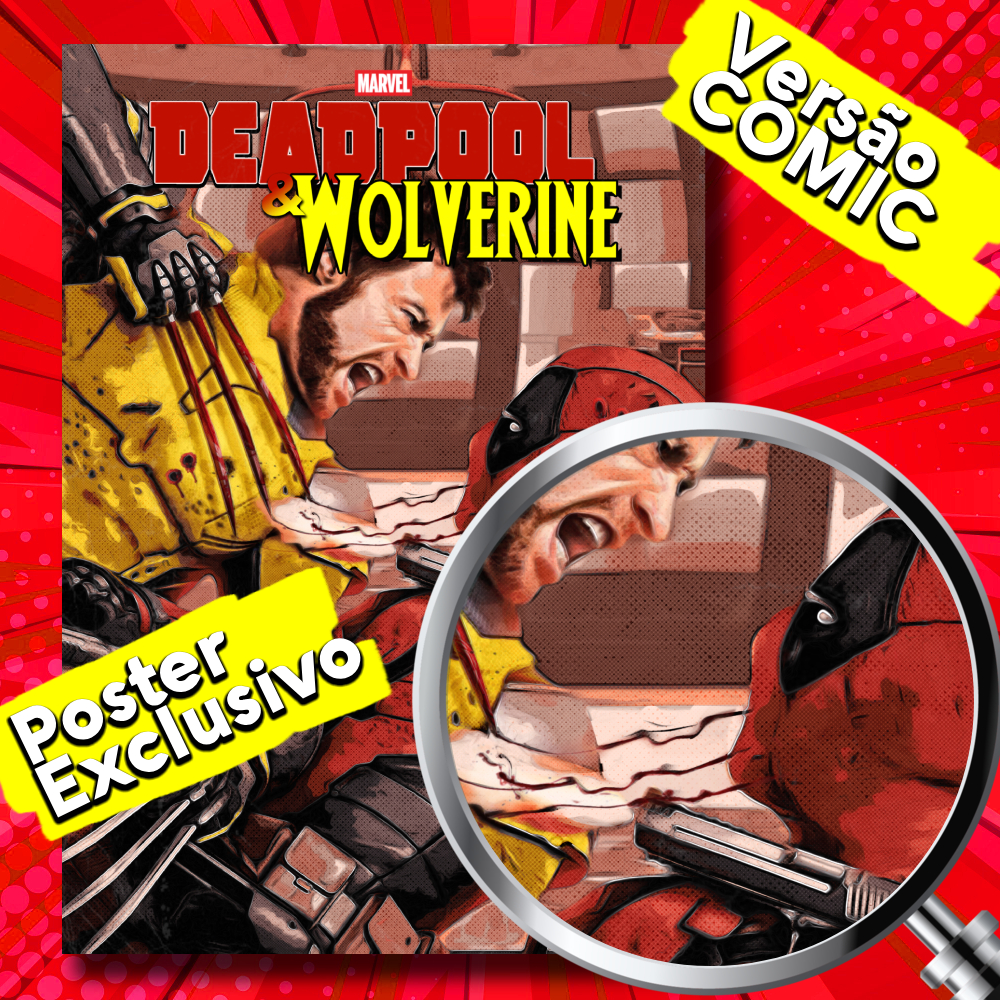 Poster Deadpool & Wolverine exclusivo A4 - realista e quadrinhos ...