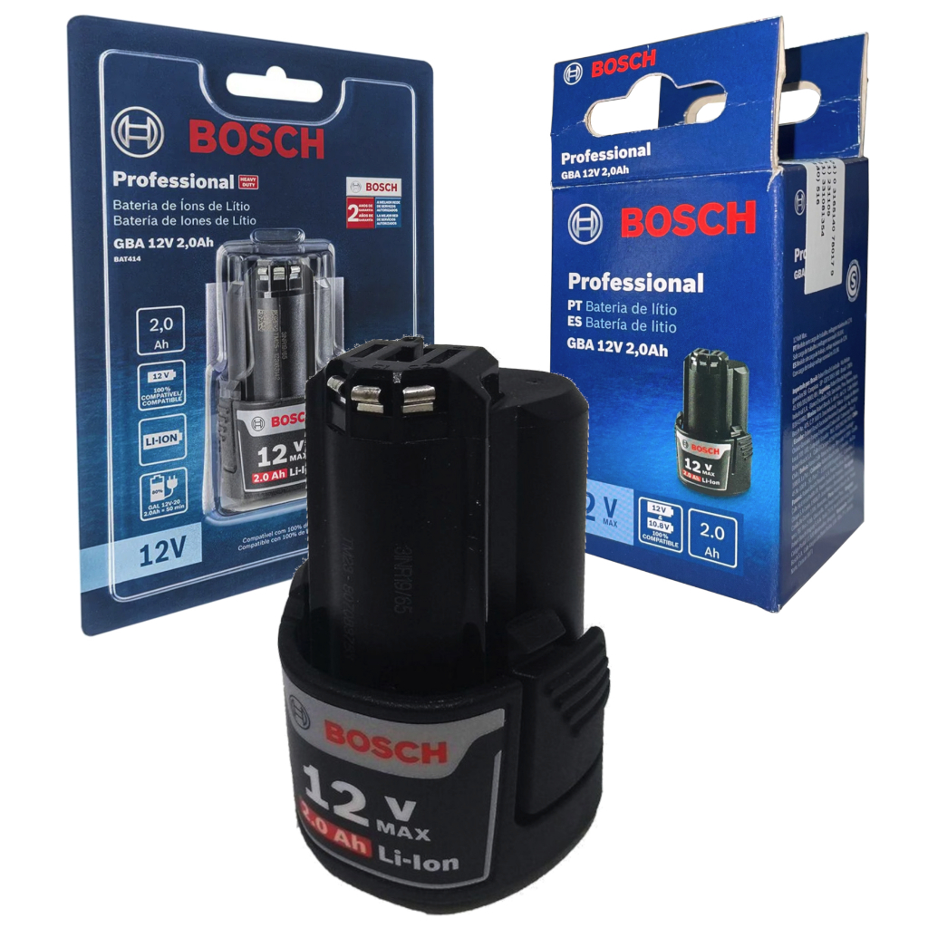 Bateria Original Bosch GBA 12V 2Ah para Parafusadeiras e Ferramentas ...