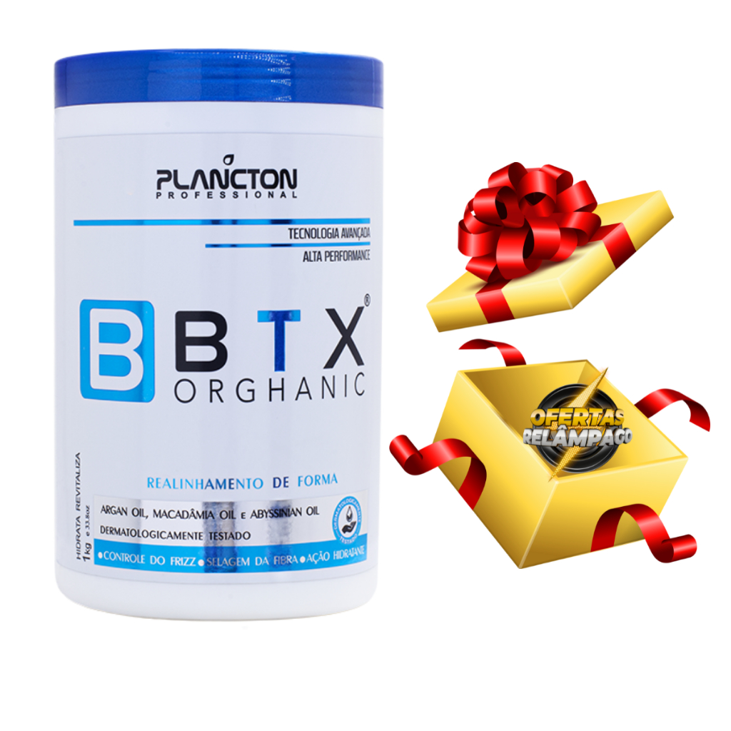 Btx Orghanic Botox Orgânico Plancton 1Kg Liso Perfeito Máscara ...