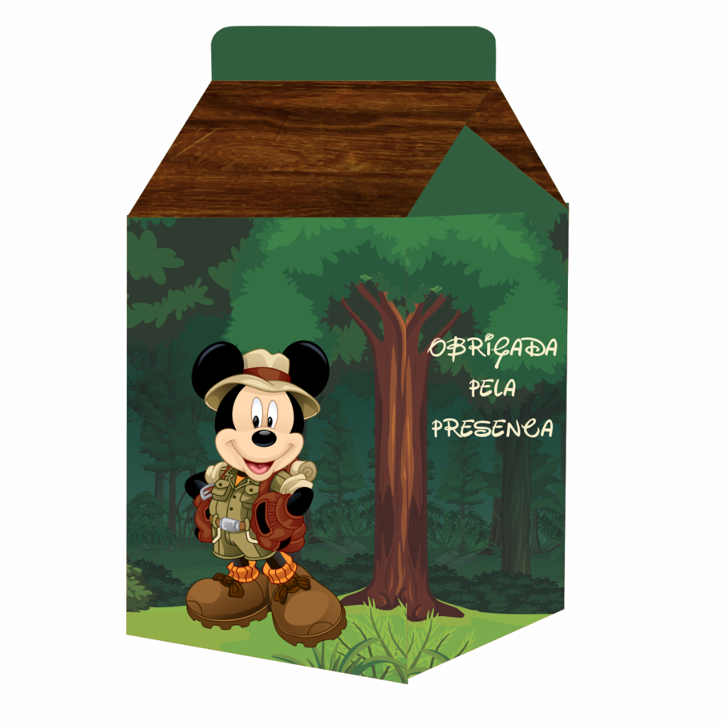 Caixinha Milk Personalizada 30 unidades Mickey | Shopee Brasil