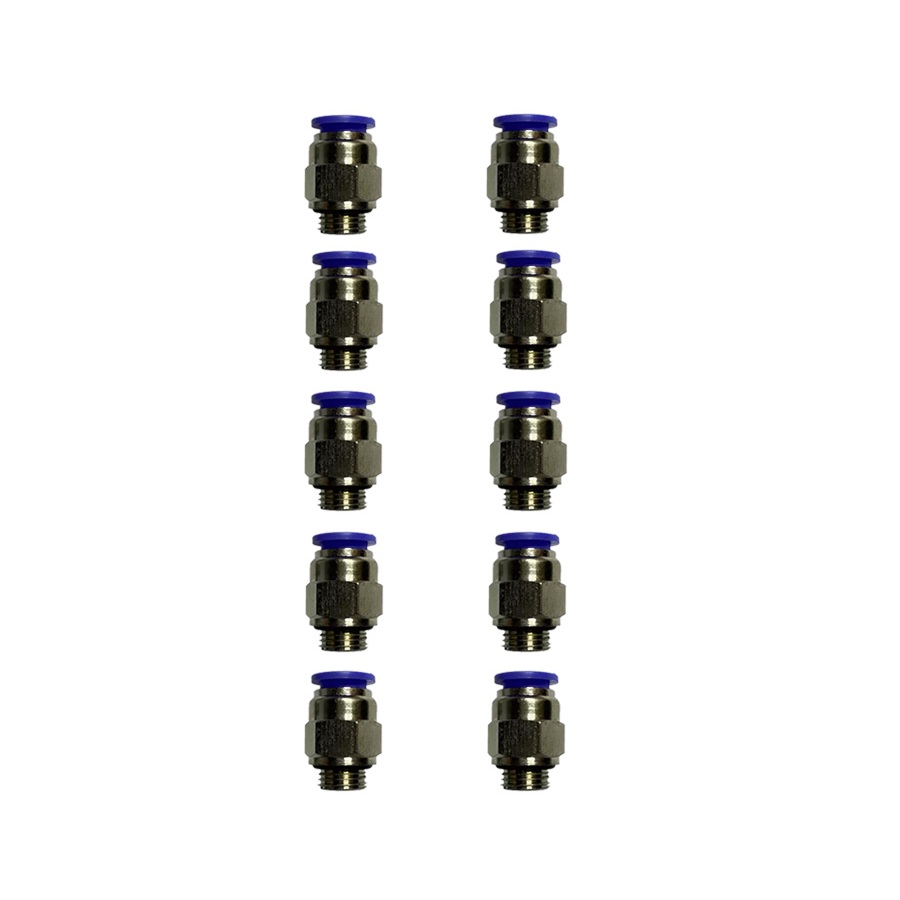 Kit 10 Conexões Pneumáticas Reta Macho 10mm X 1/8 Rosca Bsp | Shopee Brasil