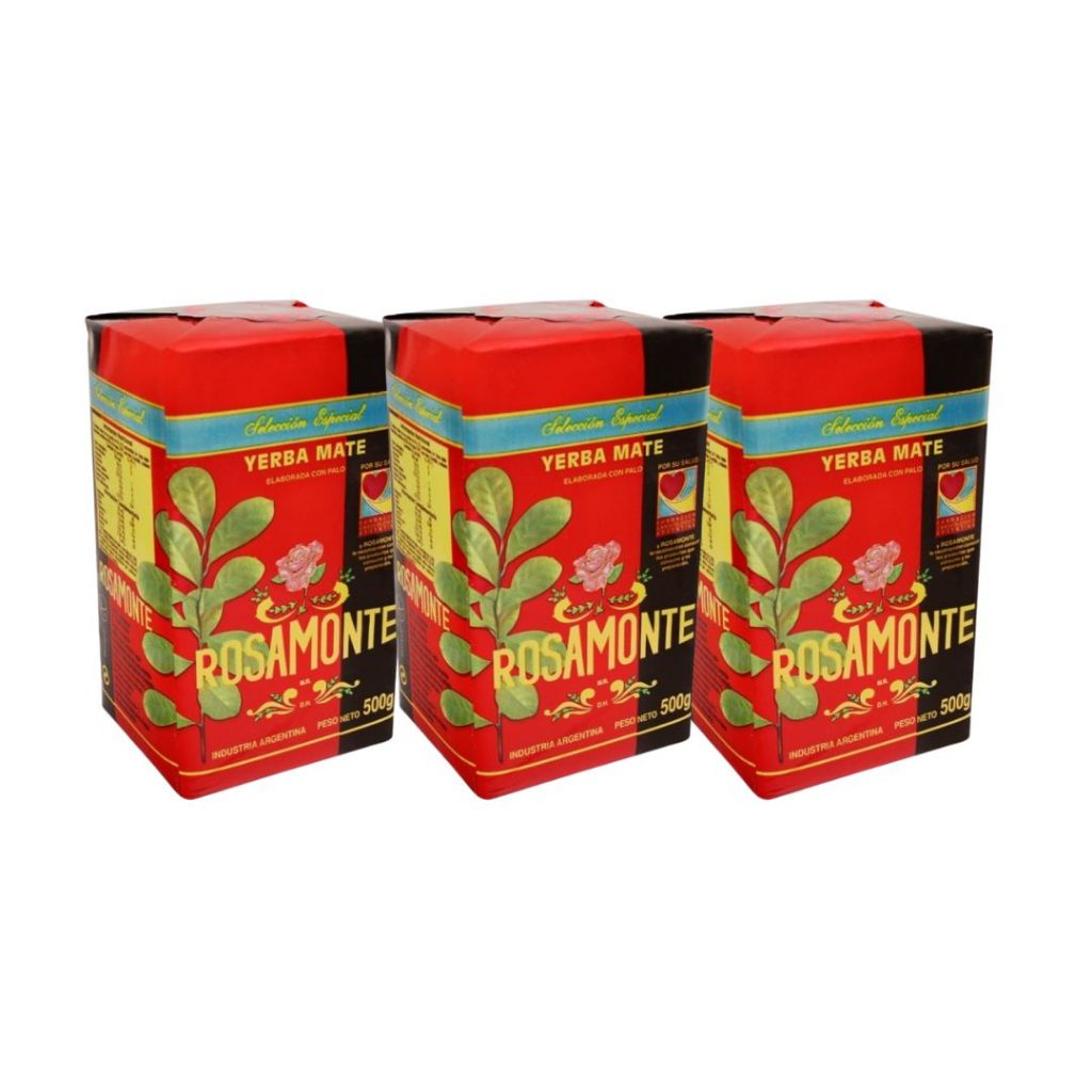 Kit 3 Erva Mate Rosamonte Seleção Especial 500g | Shopee Brasil