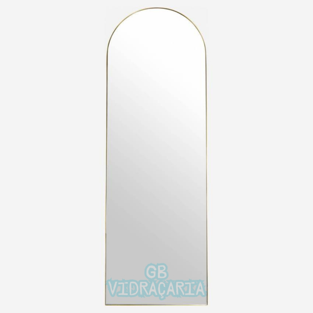 Espelho Grande Semi Oval Corpo Todo Orgânico Ideal para Hall Salas ...