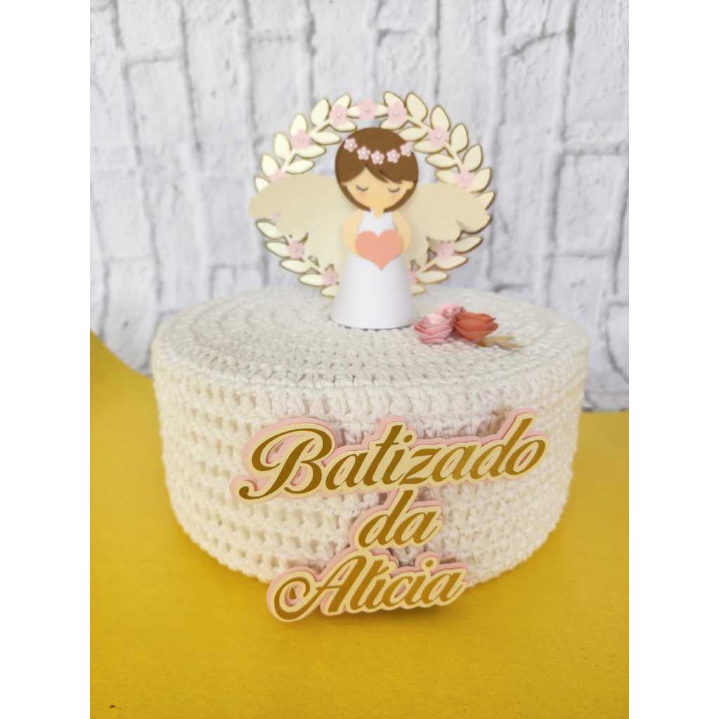 Topo Topper de Bolo Batizado Batismo | Shopee Brasil