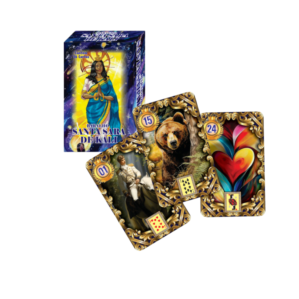 Baralho Tarot 36 Cartas Santa Sara De Kali Shopee Brasil