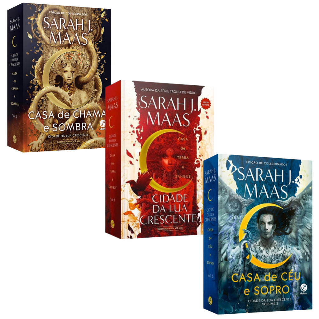 Trilogia Cidade da Lua Crescente, 3 Livros, Sarah J Maas | Shopee Brasil