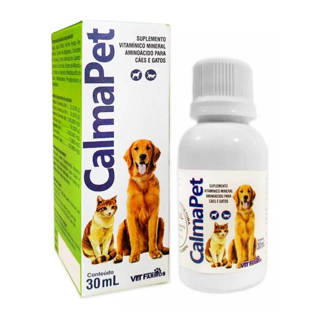 Calmapet Calmante Natural Para Cães e Gatos 30ml VetFarmos | Shopee Brasil