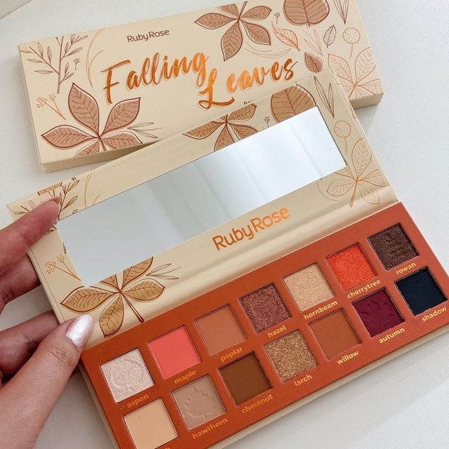 Paleta de Sombras Falling Leaves HBF539 - RUBY ROSE | Shopee Brasil