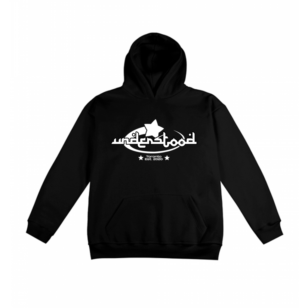 Moletom Preto Canguru Streetwear com capuz Estampado Modelo Premium ...