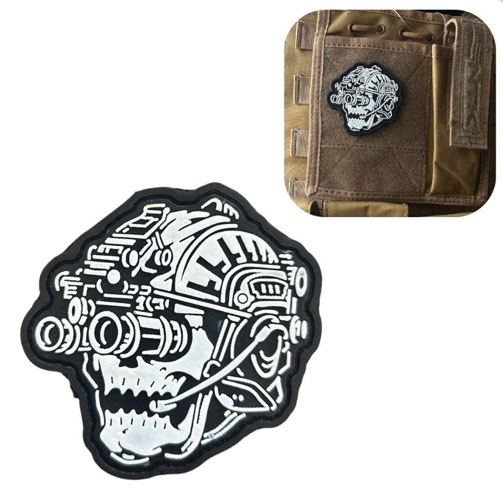 Patch Tático Militar Caveira Emborrachada alto relevo Exclusivo no Brasil | Shopee Brasil