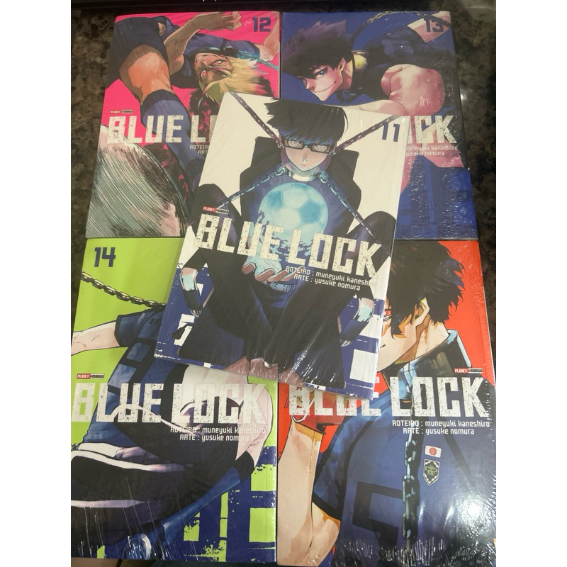 Blue Lock kit com 5 volumes (11 ao 15) novo/lacrado | Shopee Brasil