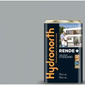 Tinta Acrilica Rende Mais Parede Standard Hydronorth Cinza Granito ...