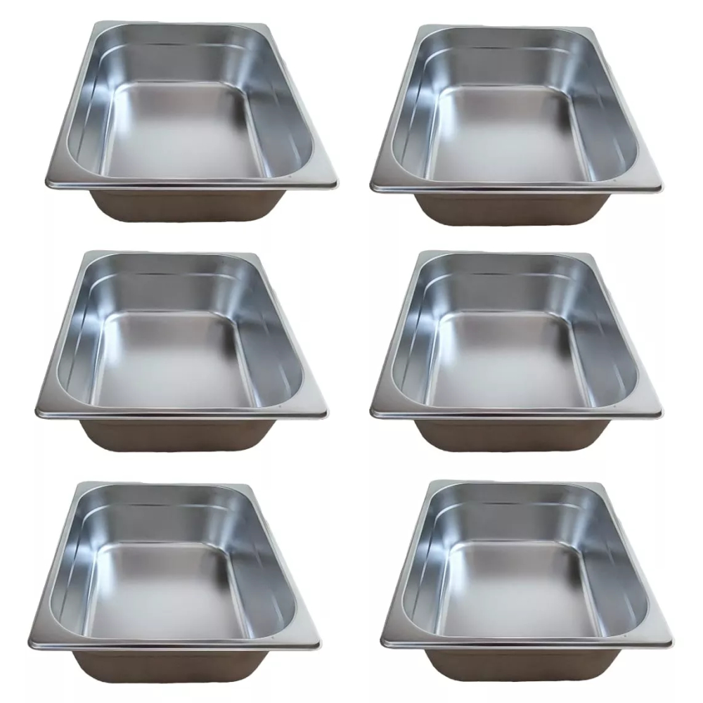 6 Cubas GN 1/2X100MM Inox para Buffet Sebem | Shopee Brasil