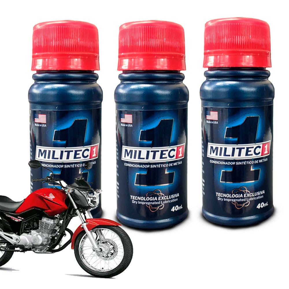 Kit 3 Militec 1 40ml Condicionador de Metais, Motos, Carros e ...
