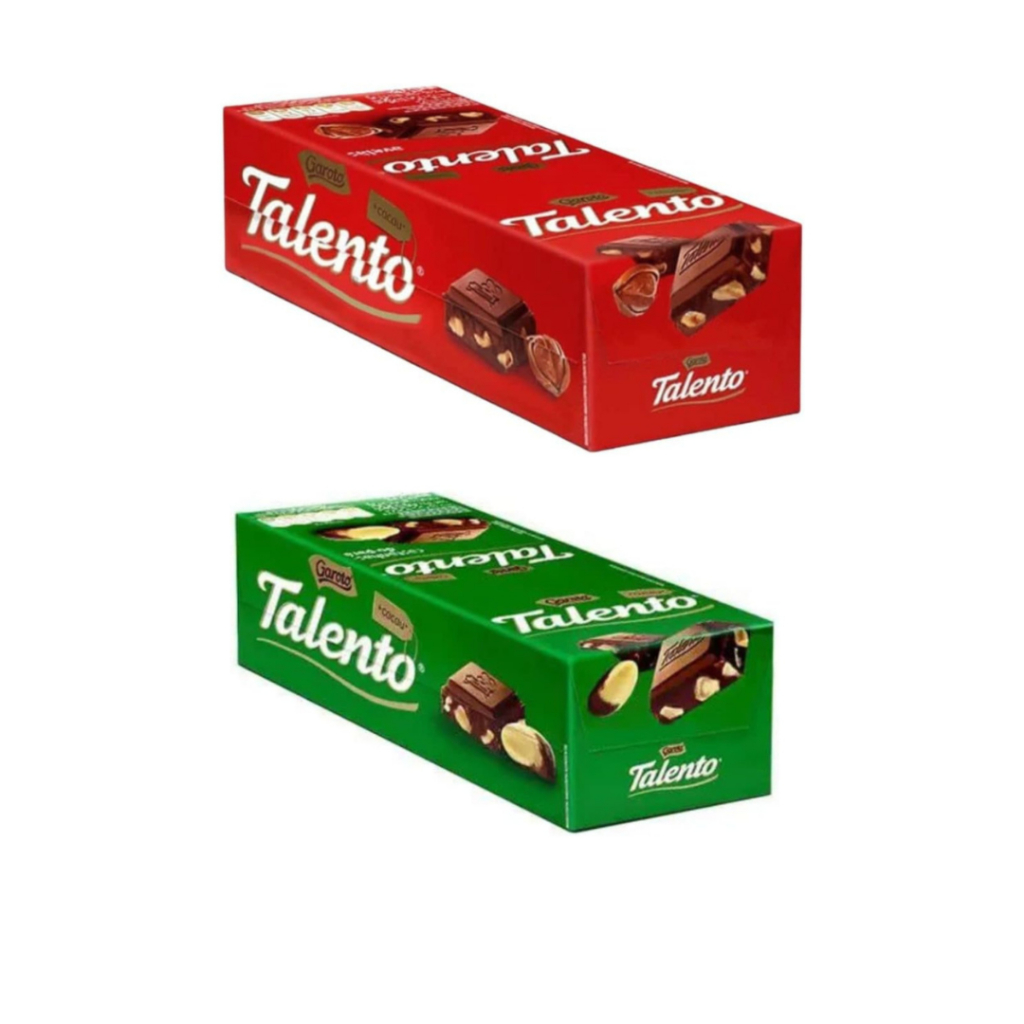 Chocolate Talento SABORES 25g C/15un - Garoto | Shopee Brasil